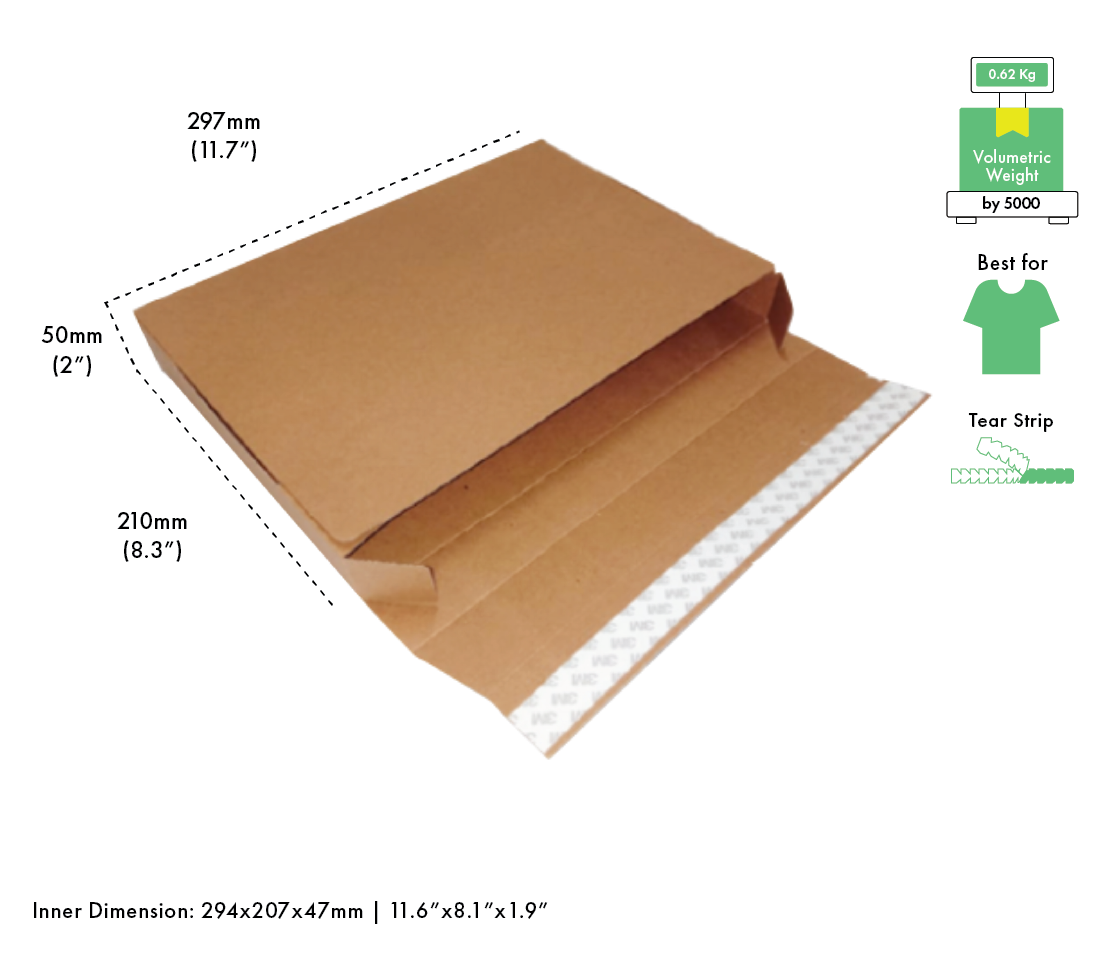 Single Flap Folder – Tamper-Proof, MOQ from 50 Units – Corugami